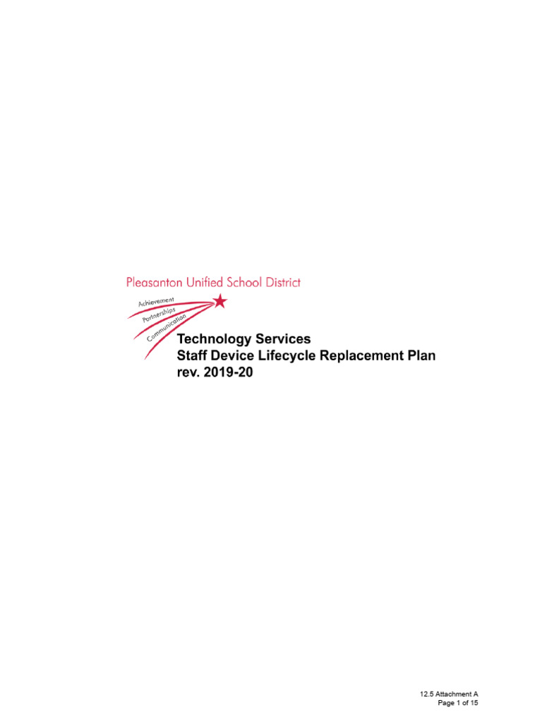 Staff Device Lifecycle Replacement Plan | PDF | Desktop Computer | Laptop