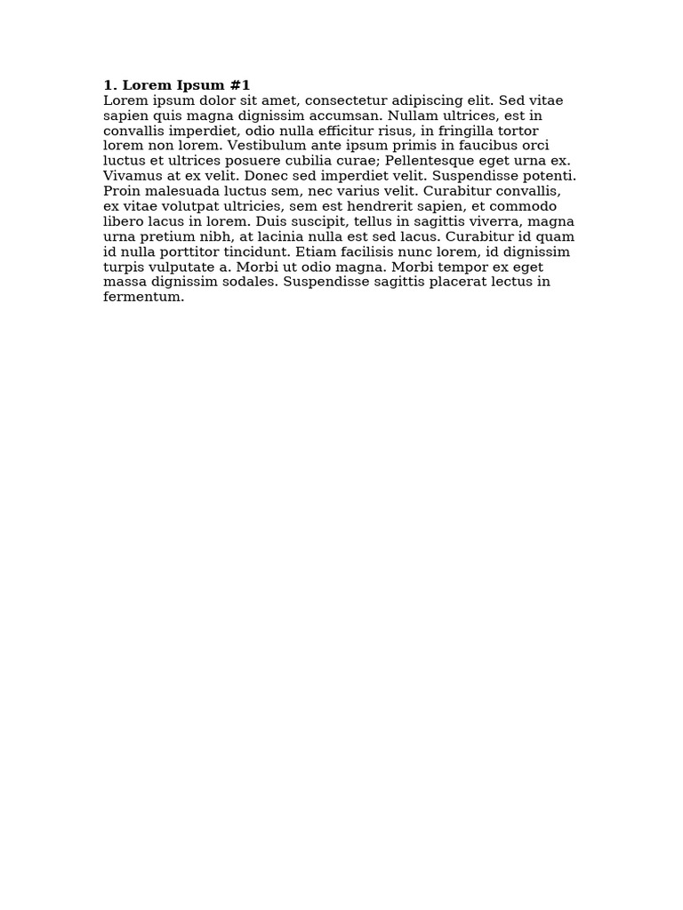 Lorem 1 | PDF