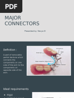 Major Connectors in RPD PDF | PDF | Mouth | Dentistry Branches