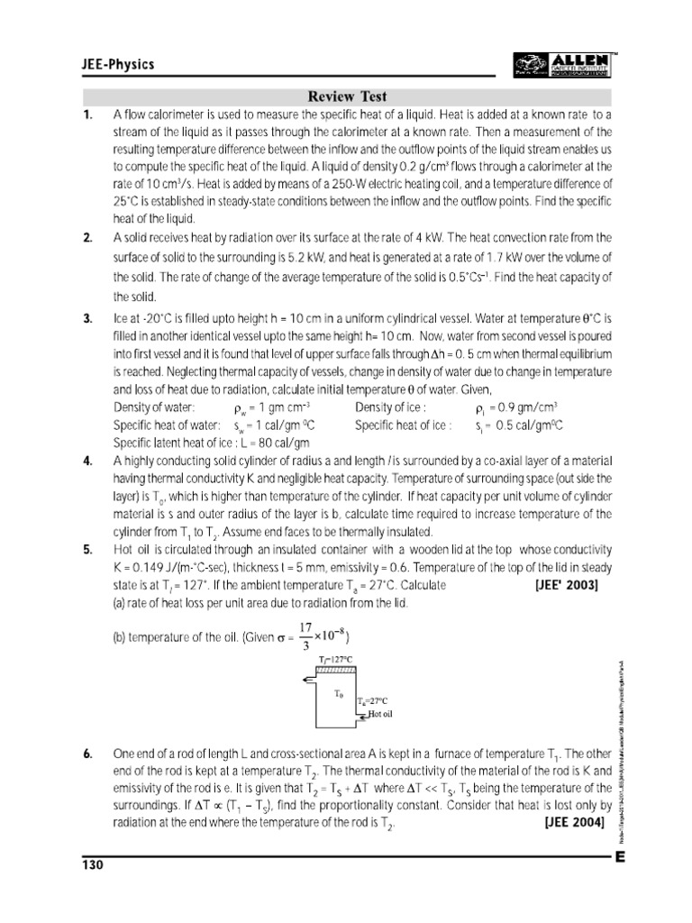 Elasticity and Thermal Physics | PDF