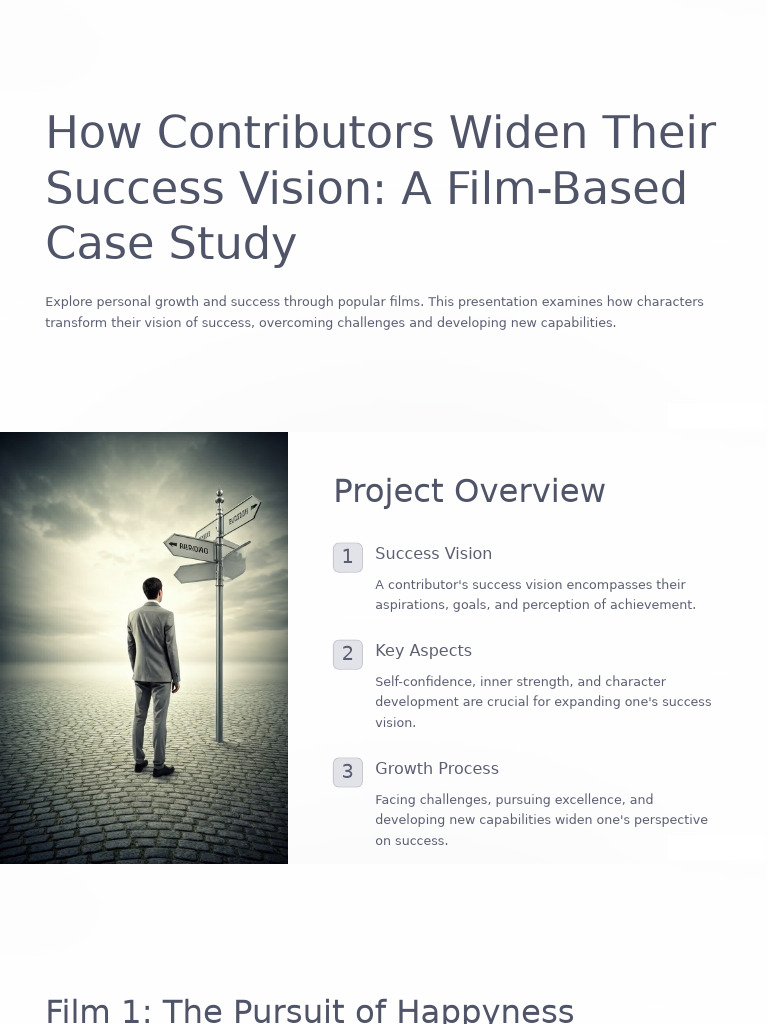 How Contributors Widen Their Success Vision A Film Based Case Study ...