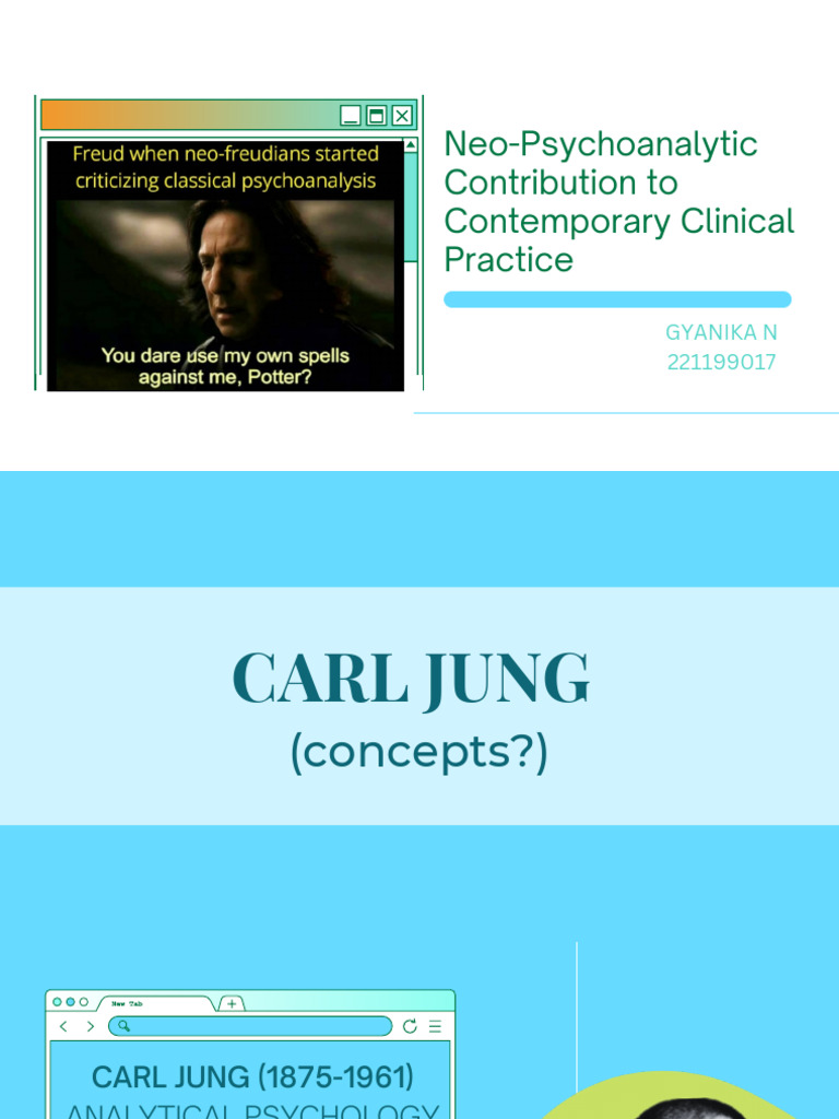 Neo-Psychoanalytic Contributions to Psychology | PDF | Psychoanalysis ...