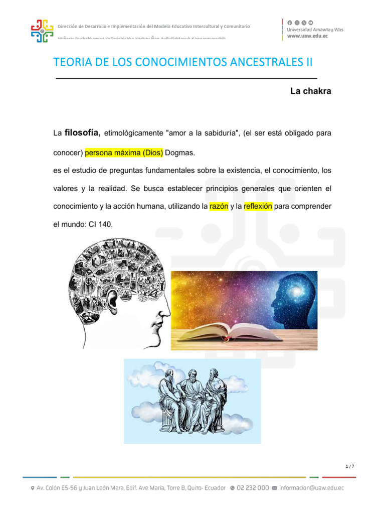 Pachasofía y Chakra Andina: Sabiduría Ancestral | PDF | Organismo ...