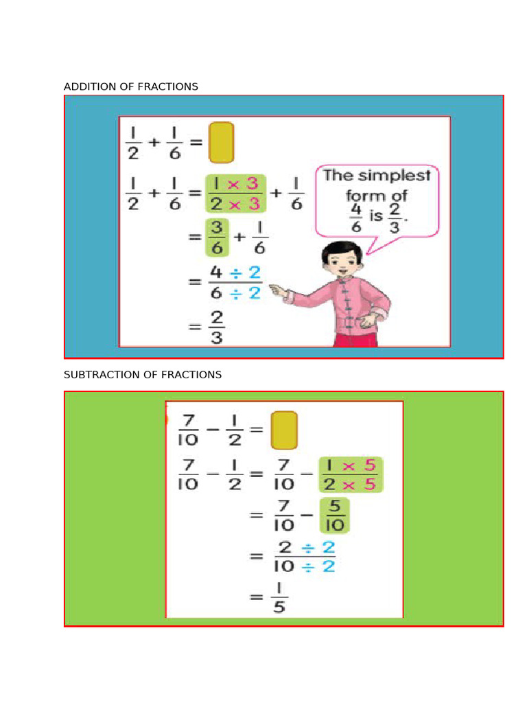 Fractions | PDF