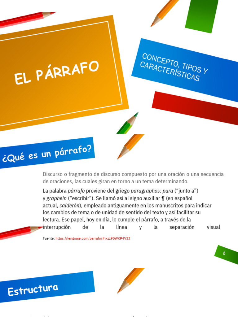 El Párrafo Letras 1 Prof Yanilca | PDF | Oración (Lingüística ...