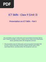 ICT Skills Class9 Presentation | PDF
