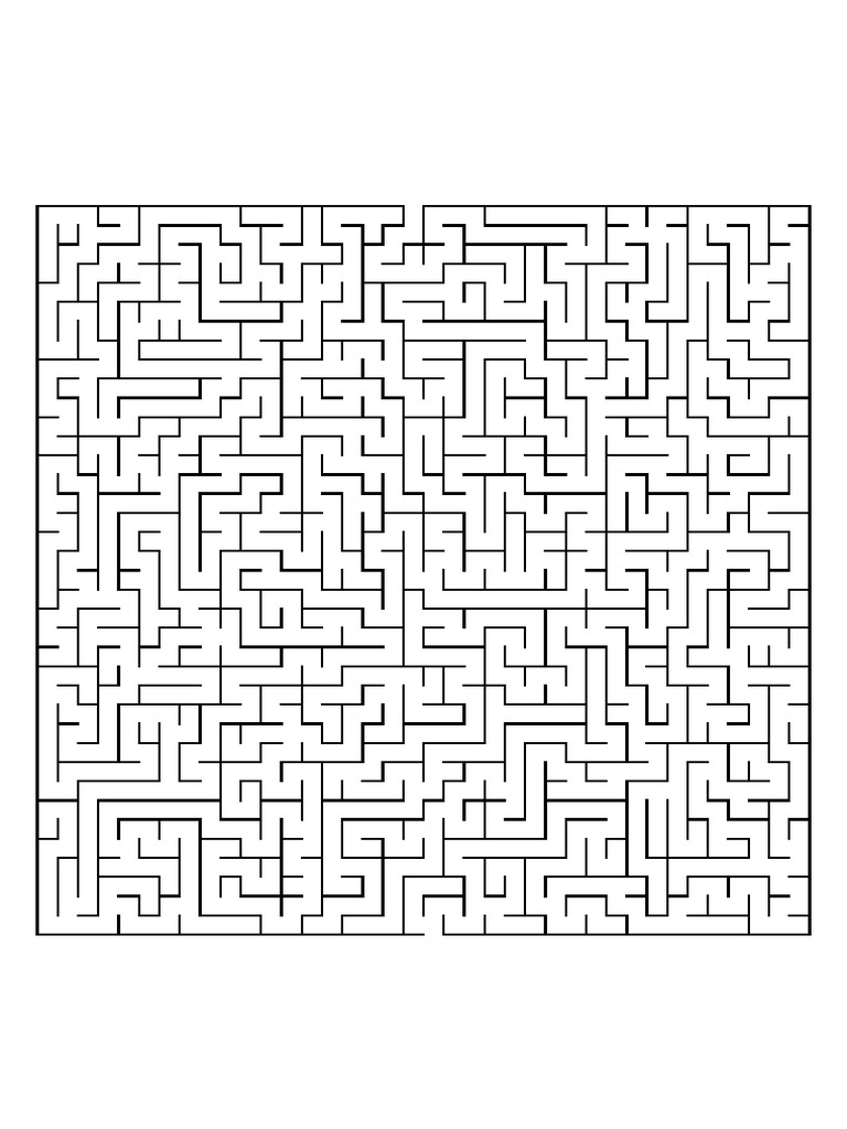 38 by 38 Orthogonal Maze | PDF
