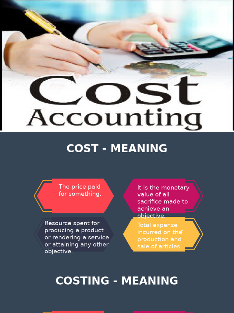 Cost Accounting Unit 1 | PDF | Cost | Expense