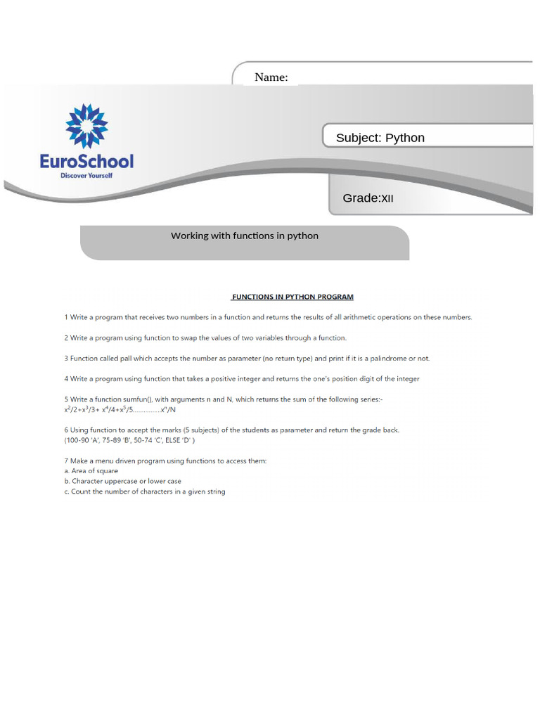 Grade 8 Worksheet Answer Key | PDF