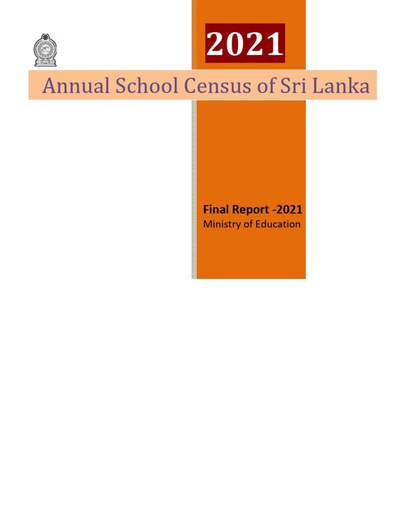 School Census 2021 Final Report | PDF | Teachers | Census