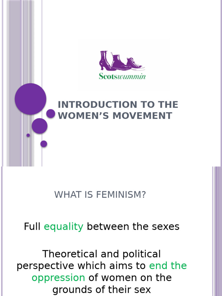 Overview of the Women's Movement | PDF | Gender Studies | Feminism