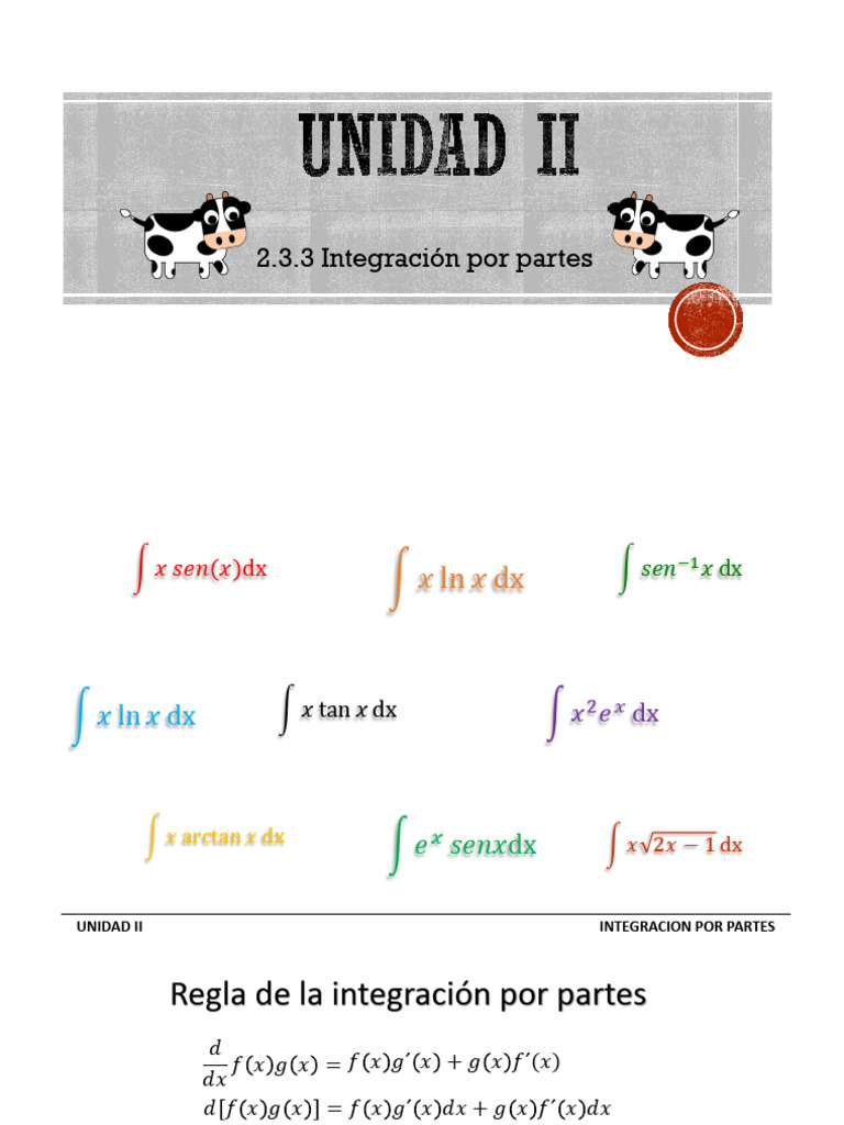 Integracion Por Partes | PDF | Integral | Cálculo