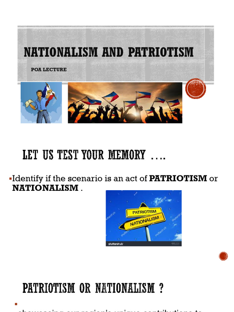 Nationalism vs. Patriotism Explained | PDF