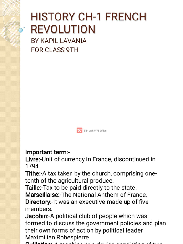 History Ch-1 French Revolution | PDF | French Revolution | Napoleon