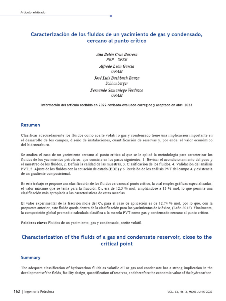 2 Caracterización de Los Fluidos de Un Yacimiento de Gas y Condensado ...