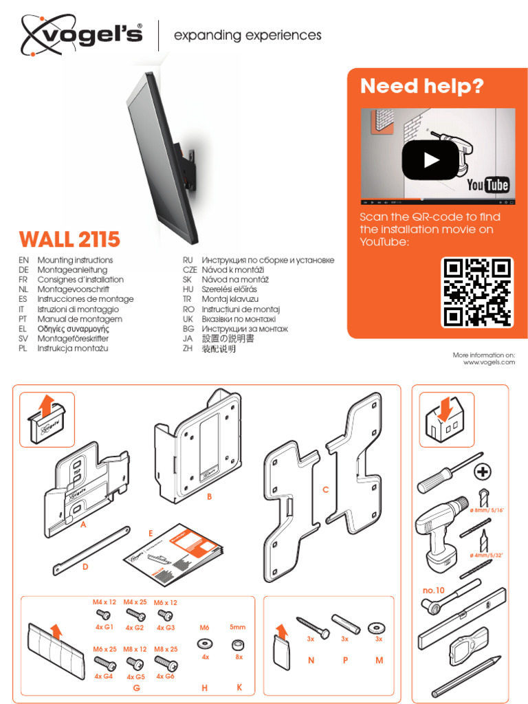 Mounting Instructions for Wall 2115 | PDF