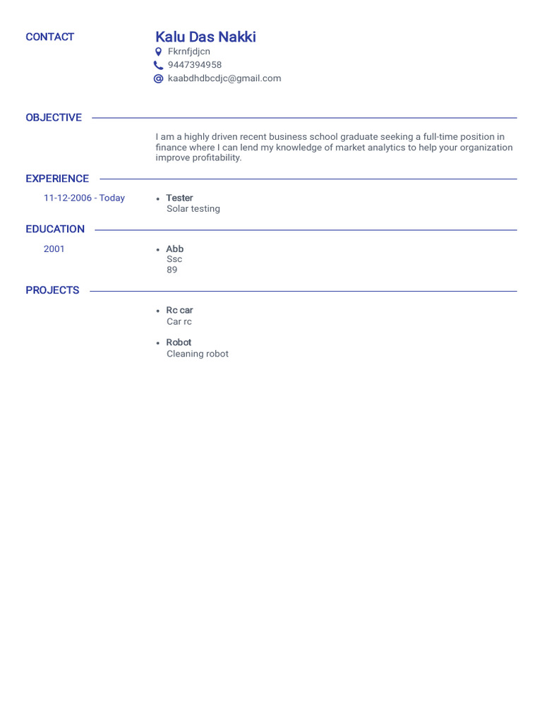 Finance Graduate Seeking Full-Time Role | PDF