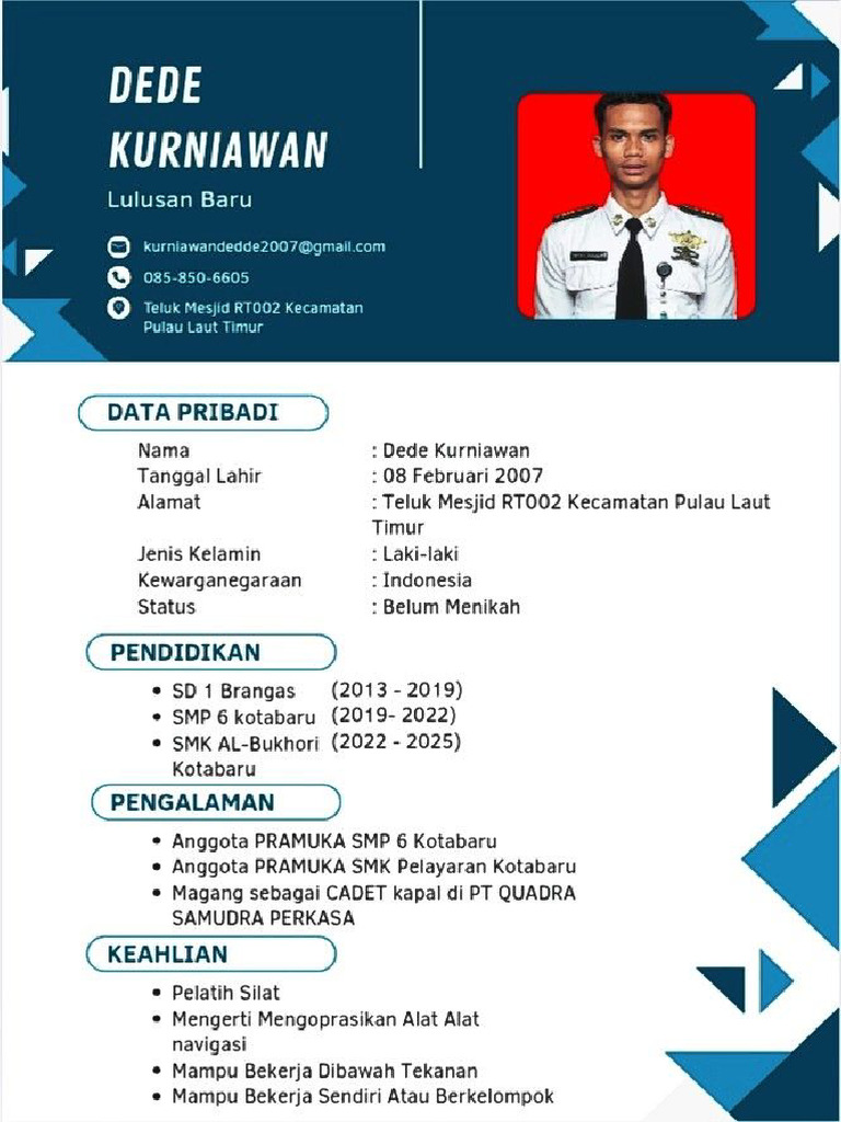 CV Dede Kurniawan | PDF