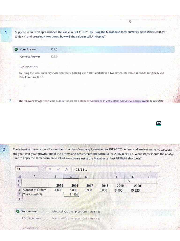 Macabacus Lesson Solution | PDF