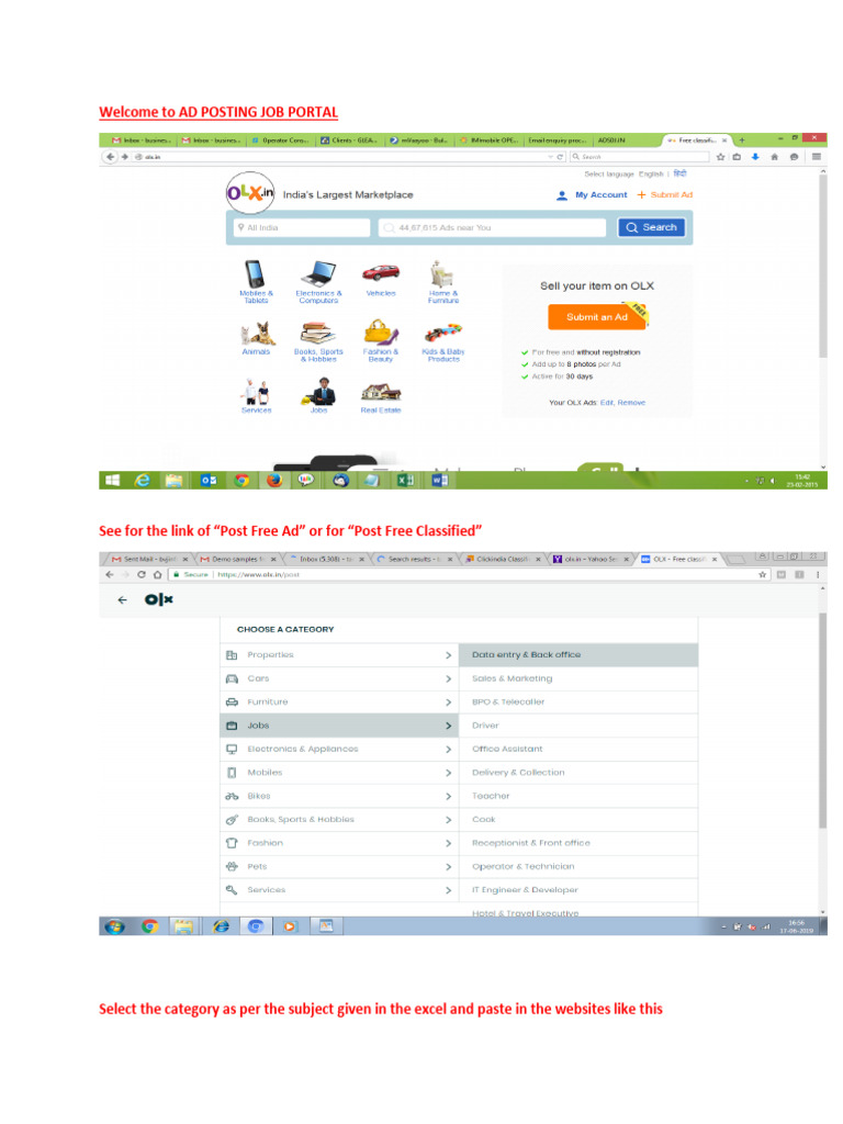 Ad Posting Job Demo | PDF