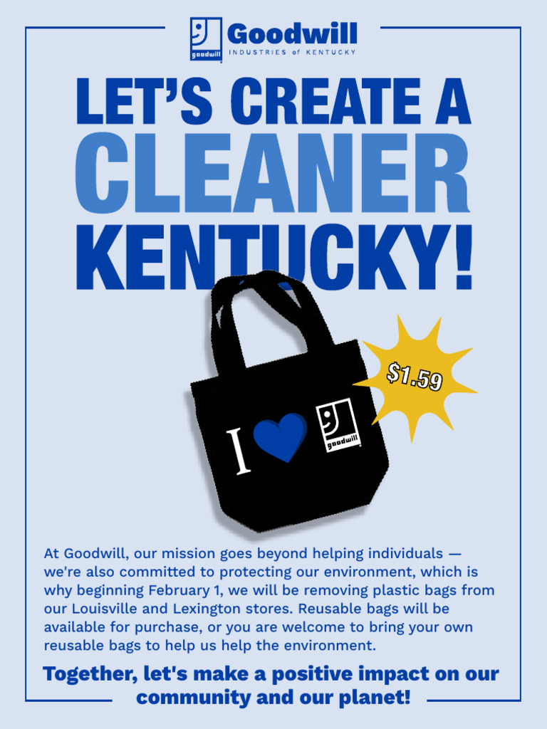 Goodwill Eliminates Plastic Bags in Stores | PDF