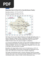 Geography and Features of Rajasthan | PDF | Dune | Geomorphology
