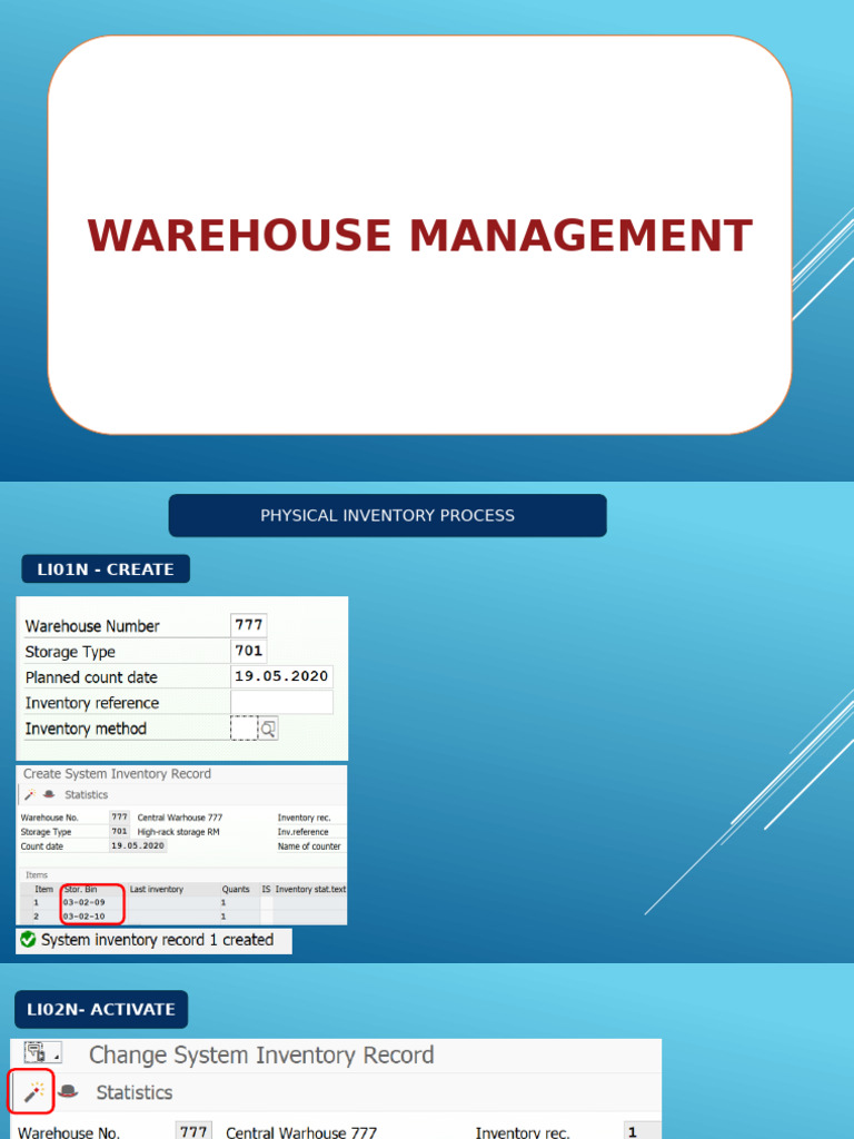 Physical Inventory Process Pdf
