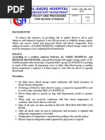 Blood Bank Inspection Checklist | PDF | Blood Transfusion | Blood Donation