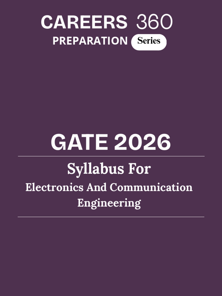 GATE 2026 ECE Syllabus Overview | PDF | Mathematical Analysis | Integral