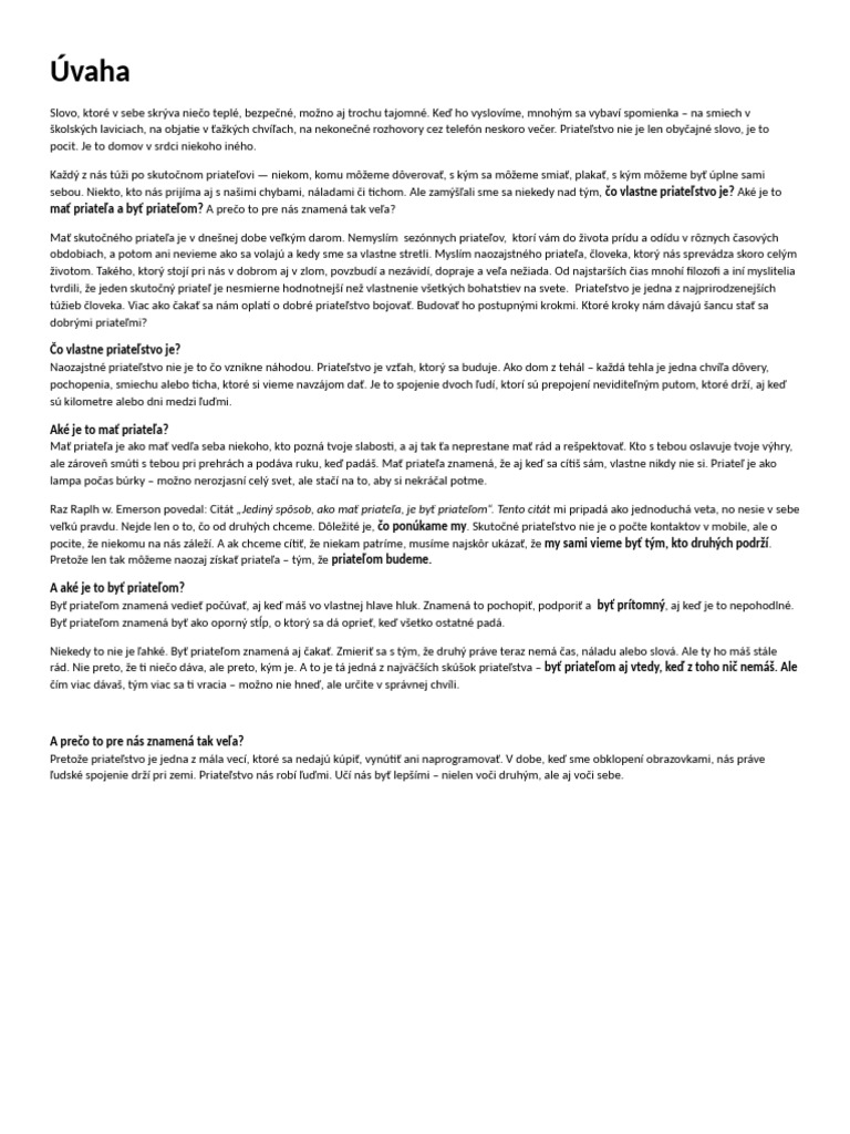 Úvaha | PDF