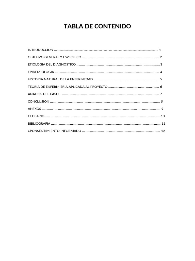 Tabla de Contenido | PDF | Enfermedad de Parkinson | Medicina CLINICA