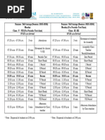 Bell Timings 2025 - 2026 | PDF