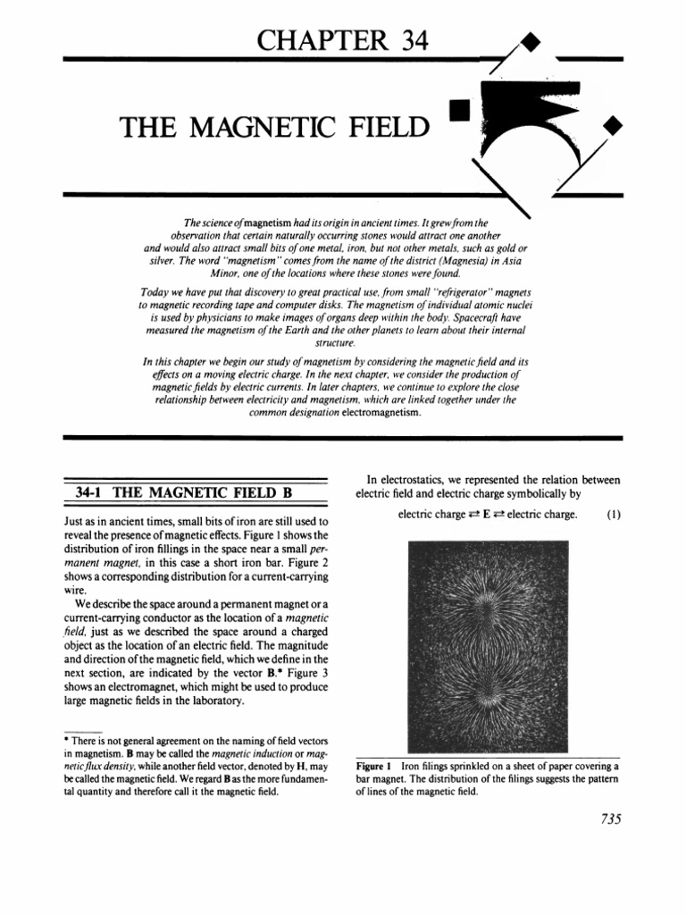 Chapter-34 The Magnetic Field | PDF | Particle Accelerator | Magnetic Field