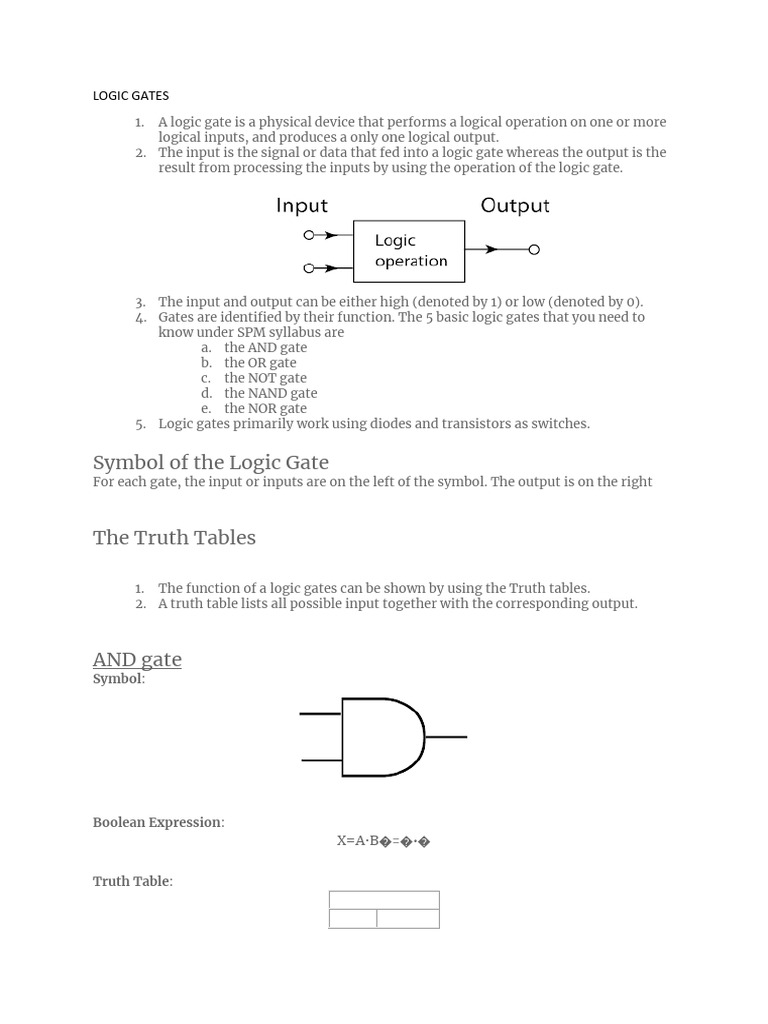 Understanding Basic Logic Gates | PDF | Logic Gate | Computer Engineering
