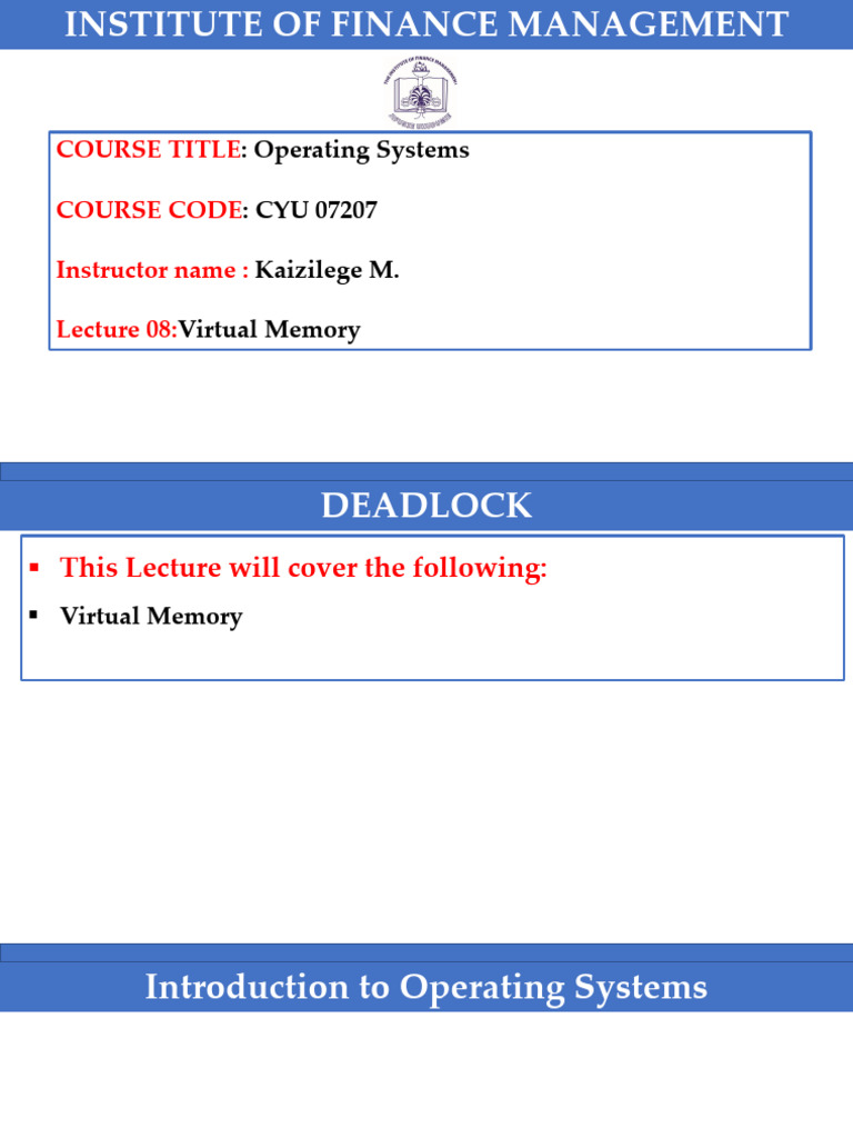 Lecture 7 Virtual Memory | PDF | Computer Data Storage | Computing