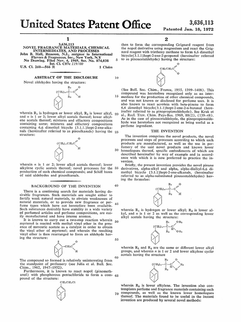 Pinoacetaldehyde in Novel Fragrance Materials | PDF | Ether | Perfume