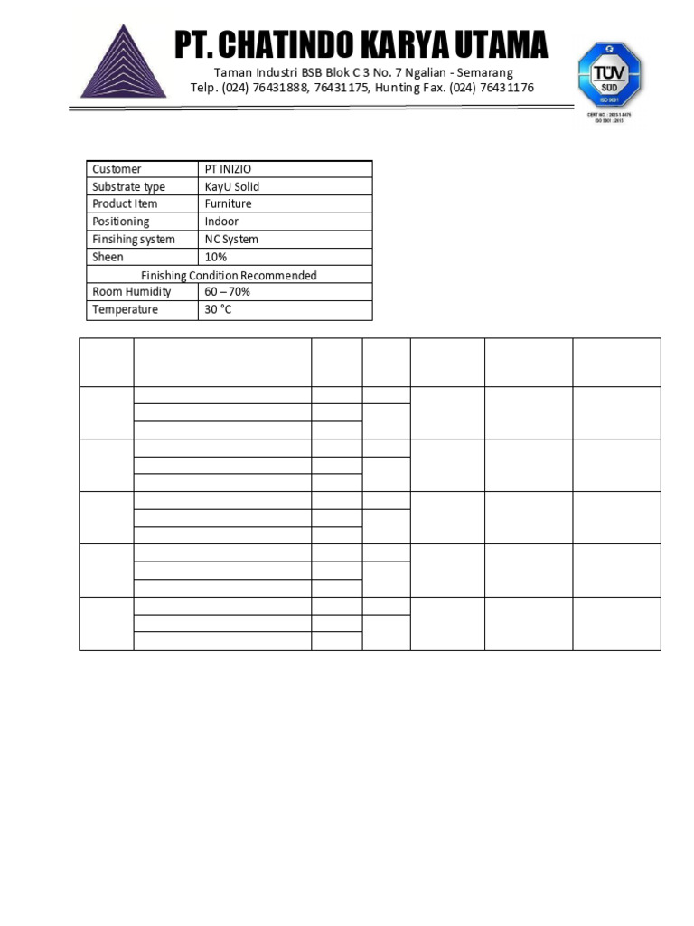 Step Aplikasi Natural Jati (Blue Stain) | PDF | Materials