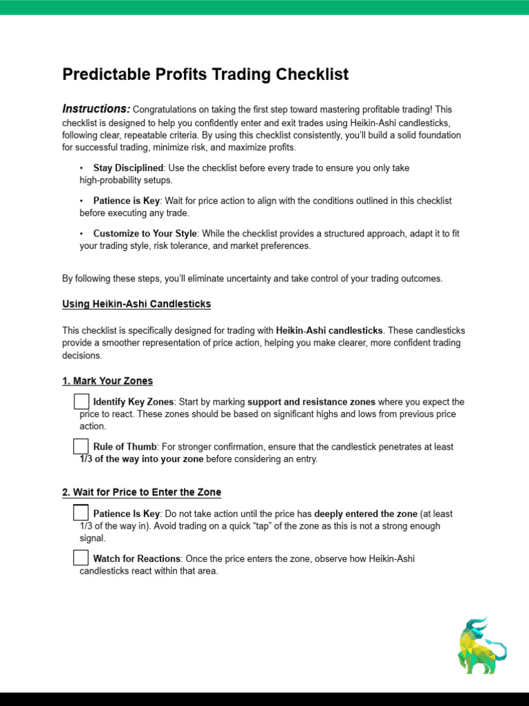 Predictable Profits Checklist | PDF