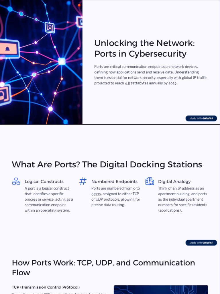 Unlocking The Network Ports in Cybersecurity | PDF | Port (Computer ...