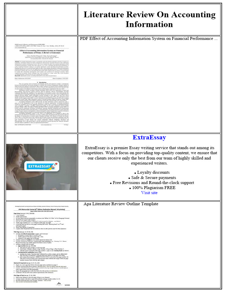 Literature Review On Accounting Information | PDF | Capital Structure ...