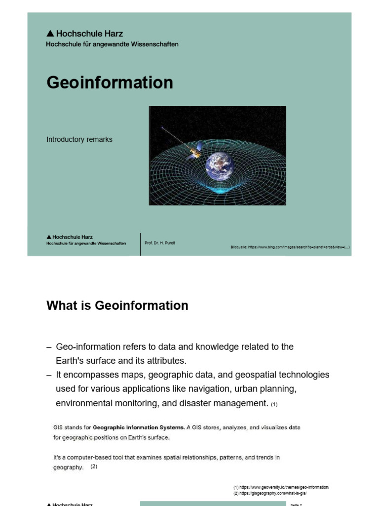 Lecture PDF | PDF | Geographic Information System | Topography