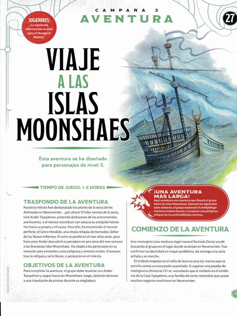 027 - Viaje A Las Islas Moonshaes | PDF | Buques | Transporte de agua