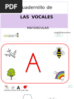 Vocales Mayúsculas y Minúsculas para Imprimir | PDF