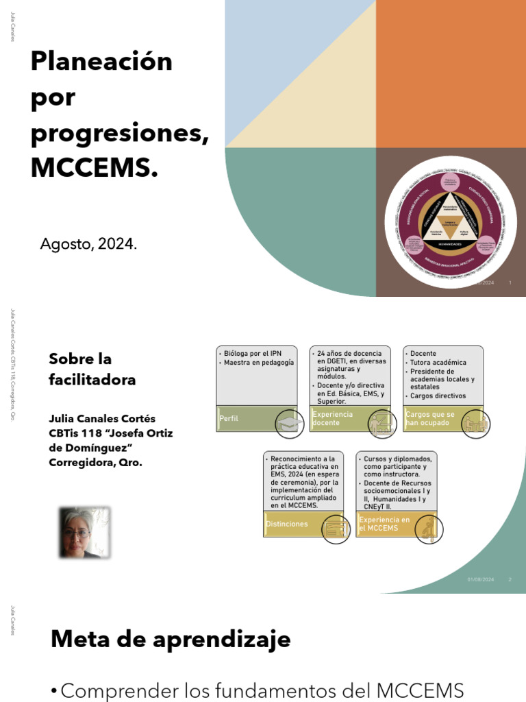 Planeación Por Progresiones MCCEMS Curso | PDF | Plan de estudios | Maestros