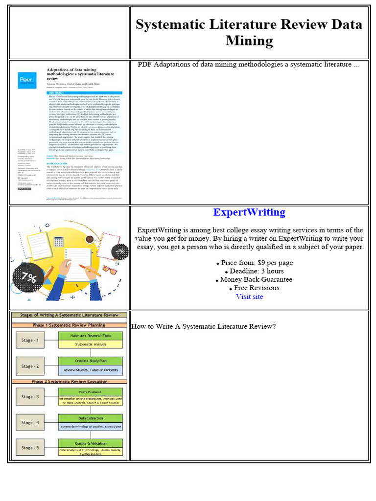 Systematic Literature Review Data Mining | PDF | Breast Cancer | Printing Press