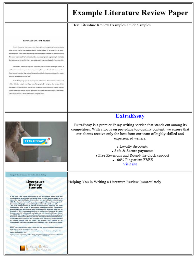 Example Literature Review Paper | PDF | Gestational Diabetes | Second ...