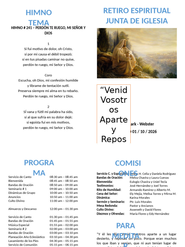 Programa Retiro Espiritual | PDF | Teología | Espiritualidad