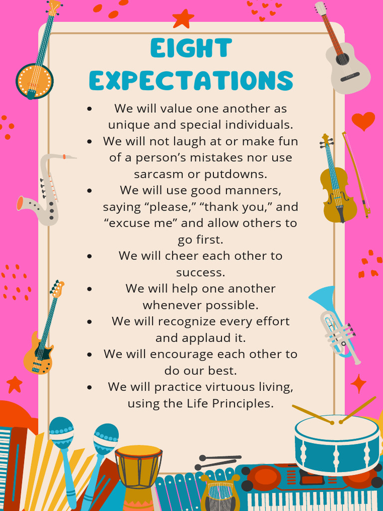 Classroom 8 Expectations and Principals | PDF | Courage | Virtue