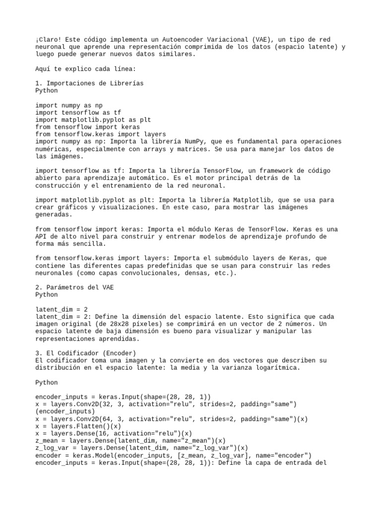Codigo VAE | PDF