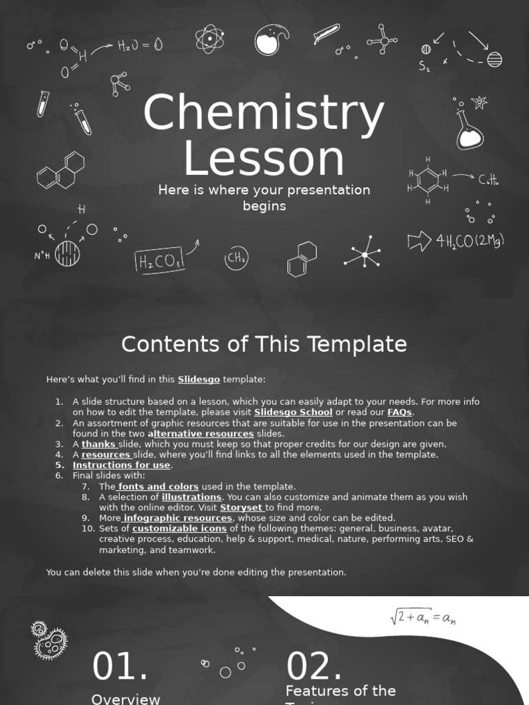 Chemistry Lesson XL by Slidesgo | PDF | Planets | Mercury (Planet)